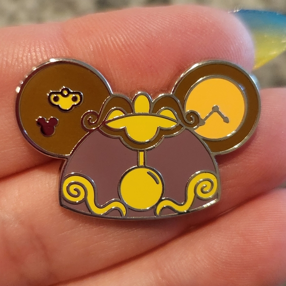 Disney | Jewelry | 5 For 3 Disney Pin Cogsworth From Beauty The Beast ...